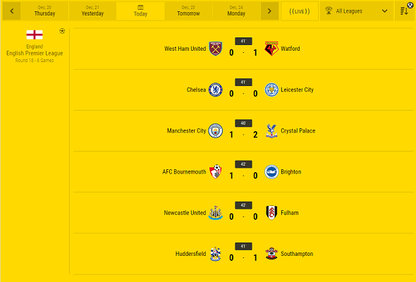 Soccer Livescore Widgets, Live Widget, Livescore API XML Feeds