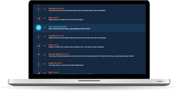 Live Commentary Widget, Live Commentary Data API XML